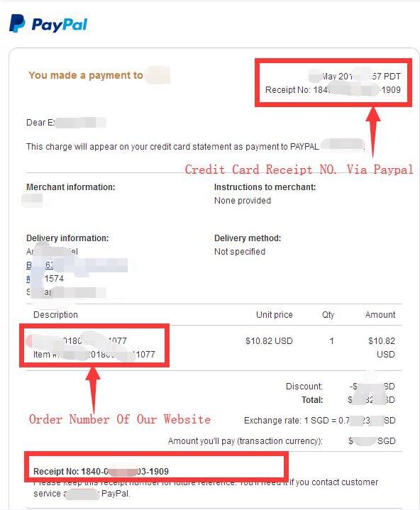 Samples Of Every Kind Of Payment Receipt
